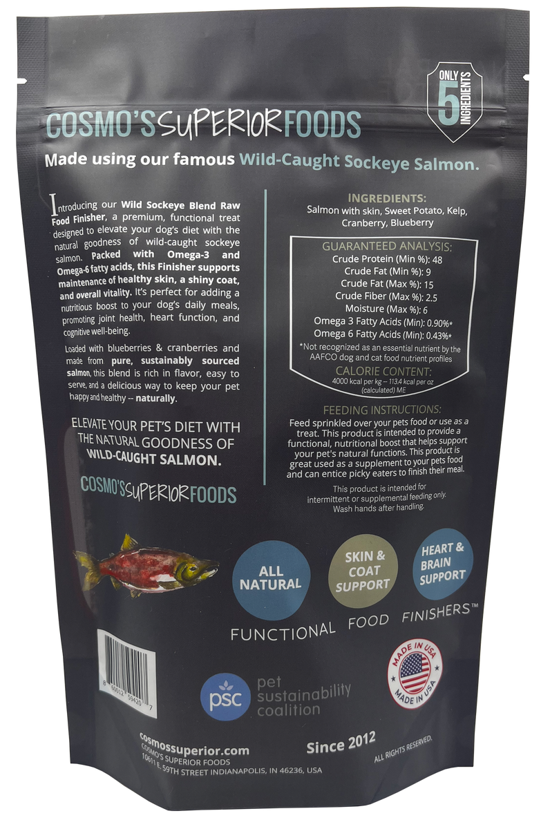 **NEW RELEASE** Cosmo's Wild Sockeye RAW Functional Food Finisher ...